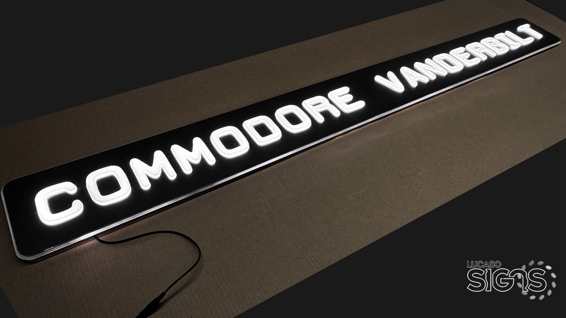 Custom Push-Through Acrylic Signs | Illuminated Logo Signs by Lucaso Signs